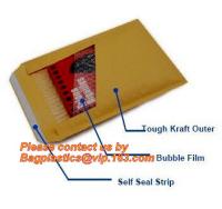 China Kraft Paper Eco Friendly Poly Bubble Mailers 50-90 Micron Self Adhesive Shipping Envelopes Custom Size for sale