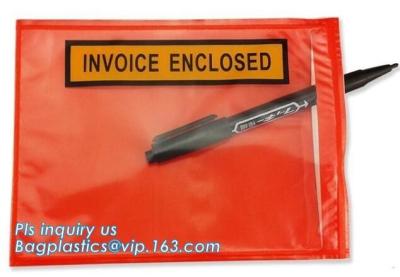 China 320x220mm Brown Kraft Cardboard Zipper Lock Packing List Envelope Self Adhesive Waterproof for sale