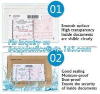 China Custom Plastic Packing List Envelope Self Adhesive Waterproof 30-80 Micron for Shipping for sale