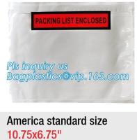 China Waterproof Self Adhesive Packing List Envelopes A4 A5 B5 Sizes 30-80 Micron for sale