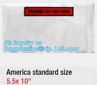 China Waterproof Self Adhesive Packing List Envelopes A4 A5 B5 Sizes 30-80 Micron for sale