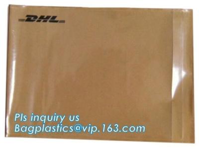 China A5 Waterproof Packing List Courier Envelope Kraft Mail Bag Self Adhesive 30 Micron for sale