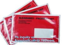 China Custom Plastic Self Adhesive Packing List Envelope 30-80 Micron for Bank Store Cash Bag for sale