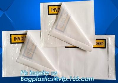 China Clear Adhesive Back Packing List Envelope Pouches 30-80 Micron Custom Mailing Bags for sale