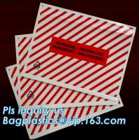 China Clear Adhesive Back Packing List Envelope Pouches 30-80 Micron Custom Mailing Bags for sale