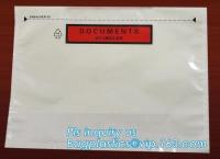 China Clear Adhesive Back Packing List Envelope Pouches 30-80 Micron Custom Mailing Bags for sale