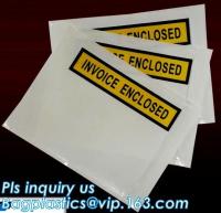 China Clear Adhesive Back Packing List Envelope Pouches 30-80 Micron Custom Mailing Bags for sale