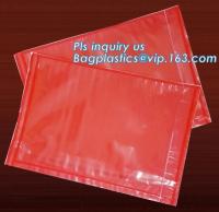 China Clear Adhesive Back Packing List Envelope Pouches 30-80 Micron Custom Mailing Bags for sale