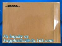 China Custom Printed White Kraft Paper Packing List Envelope for Courier Bags Opaque 30-80 Micron for sale