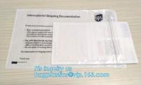 China Self-Seal Security Document Packing List, UPS TNT express invoice packing list envelope, enclosed envelope/ waybill bag for sale