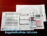 China Self-Seal Security Document Packing List, UPS TNT express invoice packing list envelope, enclosed envelope/ waybill bag for sale