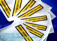 China PP Film Packing List Envelope 178x140mm Self Adhesive Document Pouch for A4 Waybill DHL Shipping Pockets for sale