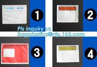 China PE Self-Adhesive Packing List Document Envelope 30-80 Micron Waterproof Dustproof for sale