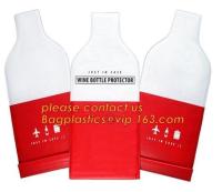 China Leakproof PVC Wine Protector Bag Anti-Shock Reusable Plastic Inflatable Bubble Liner 0.055mm Thickness for sale