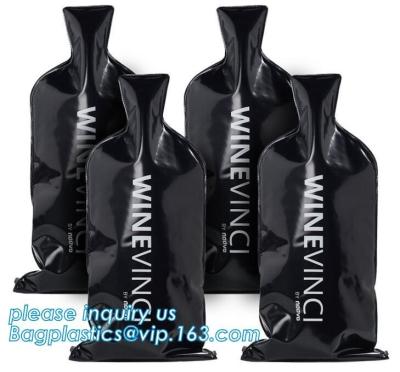 China Reusable Wine Bottle Bubble Skin Bag 0.1-0.5mm Thickness Travel Protector for sale