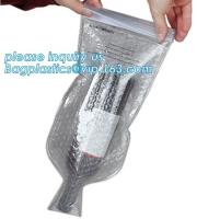 China Reusable Wine Bottle Protector Bag 50x18cm Leak Proof PVC Travel Transport Cushion for sale