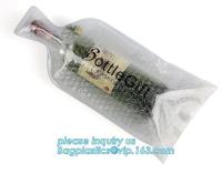 China Reusable Wine Bottle Protector Bag 50x18cm Leak Proof PVC Travel Transport Cushion for sale