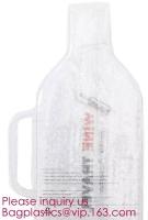 China Biodegradable Wine Bottle Protector Bubble Bag Reusable 44x18cm 0.25mm Thick for sale