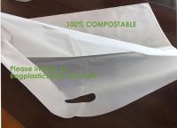 China Compostable Biodegradable Mailing Bag with Handle 30 Micron Custom Size Eco Friendly Courier Envelope for sale