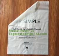 China 100% Compostable Biodegradable PLA Mailing Bag 35-80 Micron Custom Courier Bag for Clothing Shipping for sale