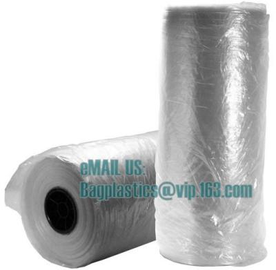 China LDPE Clear Plastic Garment Bags on Roll 0.5 Mil Dry Cleaning Film Covers for sale