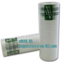 China Clear Poly Dry Cleaning Garment Bags on Rolls 0.5 Mil 36x60 Inch Disposable Plastic Film for sale
