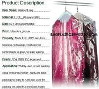 China Clear Perforated Poly Garment Bags on Roll 1 Mil 100 Pcs for Clothing Storage Laundry Dry Clean for sale