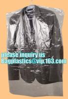 China Transparent PE Garment Storage Bags 40 Inch Showerproof Dust Cover for Suits Coats for sale