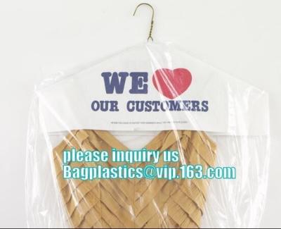 China Clear Poly Dry Cleaning Bags on Rolls 21x4x72 Inch 0.5 Mil Plastic Garment Covers for sale