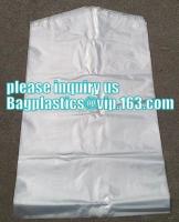 China Clear LDPE Poly Dry Cleaning Garment Bags on Rolls 0.019mm 64x127cm for Hotel Laundry Packaging for sale
