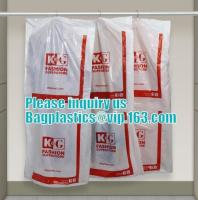 China LDPE Dry Cleaning Garment Bags on Roll 21x4x40 inch Clear Poly Garment Cover for Laundry Suit Protection for sale