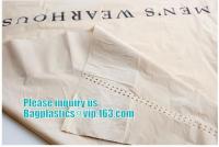 China LDPE Dry Cleaning Laundry Bag with Poly Drawstring 21x4x40 Inch Disposable Garment Bag for sale