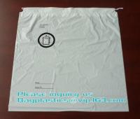 China biodegradable Factory Direct High Quality Drawstring Pouch Custom Printed Draw String Laundry Clothing Packaging Courier for sale