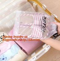 China Biodegradable LDPE Drawstring Laundry Bag 400mm x 600mm with Cotton String Custom Logo for sale