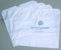 China Biodegradable drawstring laundry poly bag with printing,Logo Printed Poly Drawstring Hotel/Travel Laundry Plastic bag for sale