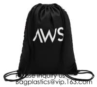 China Multicolor Drawstring Backpack Bags Sports Cinch Sack String Backpack Storage Bags for Gym Traveling Backpack Drawstring for sale