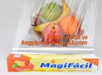China Wholesale Clear PE Food Grade Plastic Cling Wrap 30cm x 60m Custom Logo LLDPE Kitchen Film for sale