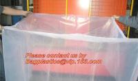 China Clear LDPE Plastic Pallet Cover Square Bottom 40x10x86 Inch 2 Mil Waterproof Dustproof for sale