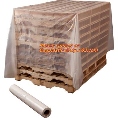 China Clear LDPE Pallet Cover 40x10x86 Inch Reusable Dust Proof Plastic Pallet Bag for sale