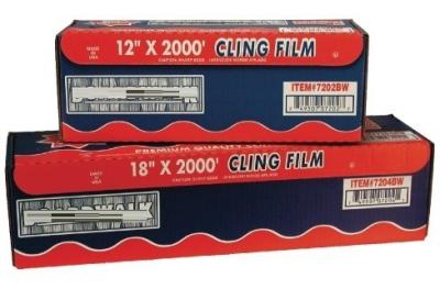 China LDPE Food Cling Wrap 10mic Thickness 200-610mm Width Fresh Film for sale