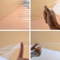 China Food Grade PVC Transparent Cling Film 300m-1500m Moisture Proof Fresh Keeping Wrap for sale