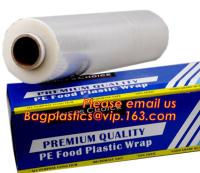 China PVC Cling Film Food Wrap 17-23 Mic Thickness 120-500mm Width Stretch Wrap for Food Preservation for sale