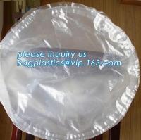 China Round Bottom Plastic Drum Liner Bags LDPE 40x10x86 Inch for Fish Packing and Industrial Use for sale