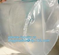 China PE Bottom Unloading Liner Bag Round Bottom Bucket Liner 40x10x86 Inch for Liquid and Powder Packaging for sale