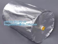 China IBC High Barrier Foil Liner Aluminum Laminated Round Bottom Drum Liners 40x10x86 inch for sale