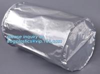 China IBC High Barrier Foil Liner Aluminum Laminated Round Bottom Drum Liners 40x10x86 inch for sale