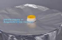 China IBC High Barrier Foil Liner Aluminum Laminated Round Bottom Drum Liners 40x10x86 inch for sale