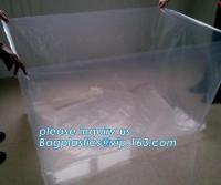China Gusseted Pallet Covers on Rolls 4 Mil 8ft x 100ft Heavy Duty Polyethylene Outdoor Protection for sale