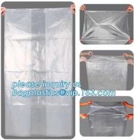 China Gusseted Pallet Covers on Rolls 4 Mil 8ft x 100ft Heavy Duty Polyethylene Outdoor Protection for sale