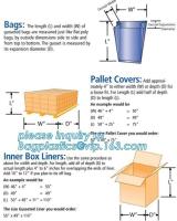 China 48x48x96 Inch 1 Mil Clear LDPE Pallet Covers Eco Friendly Reusable Pallet Wrap Disposable CPE Waterproof for sale